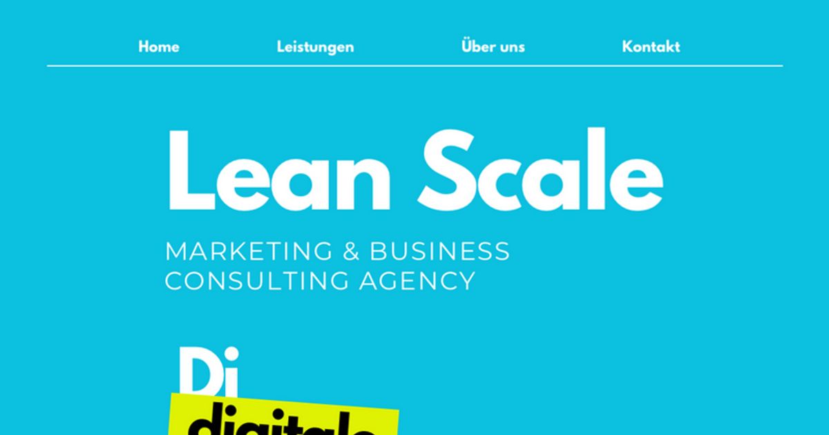 Lean Scale Marketing & Business Consulting Agency